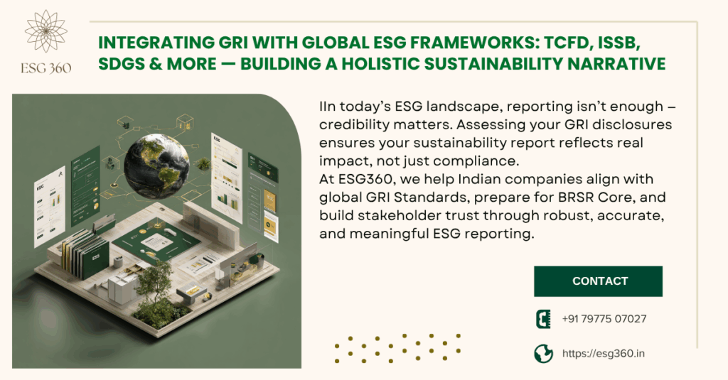 Integrated ESG Reporting: BRSR, GRI, TCFD, ISSB & SDGs